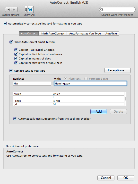 How To Use AutoCorrect To Replace Frequently Used Text Royalwise